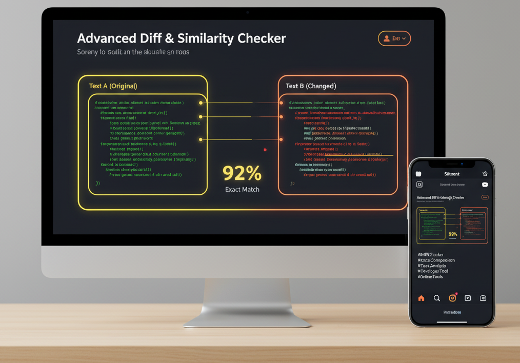 Diff Checker - Compare Text & Find Differences Instantly